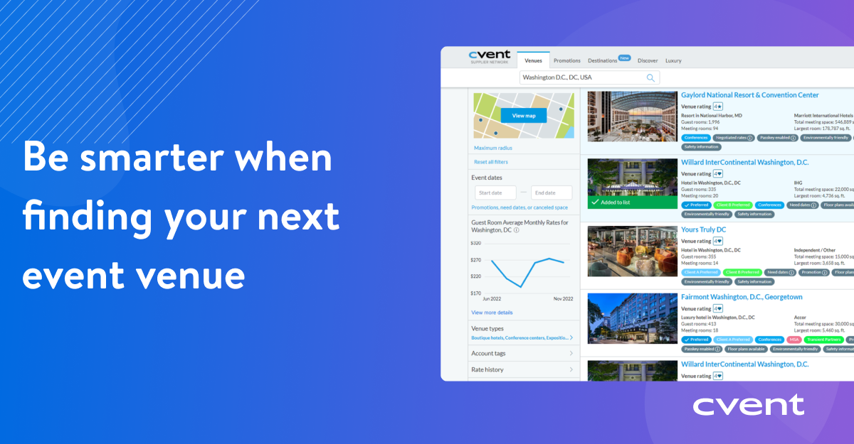 Free Venue Sourcing Tool | Cvent