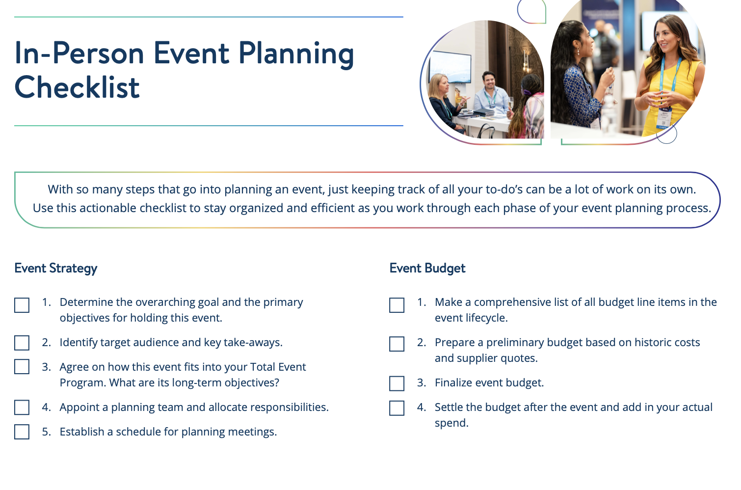 Download Free Event Planning Checklist | Cvent